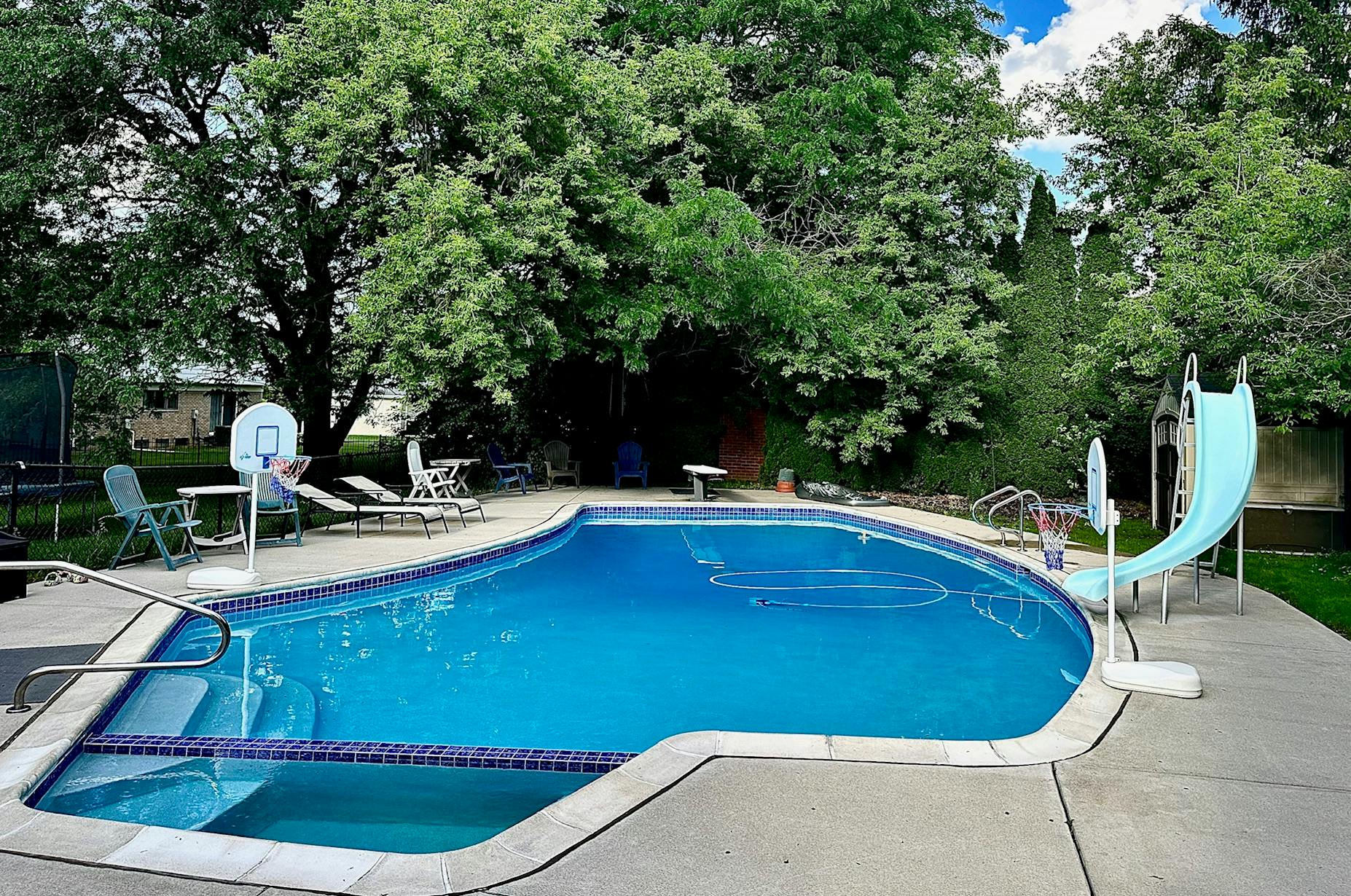 Serene Backyard Getaway In West Bloomfield - Private Pool in West ...