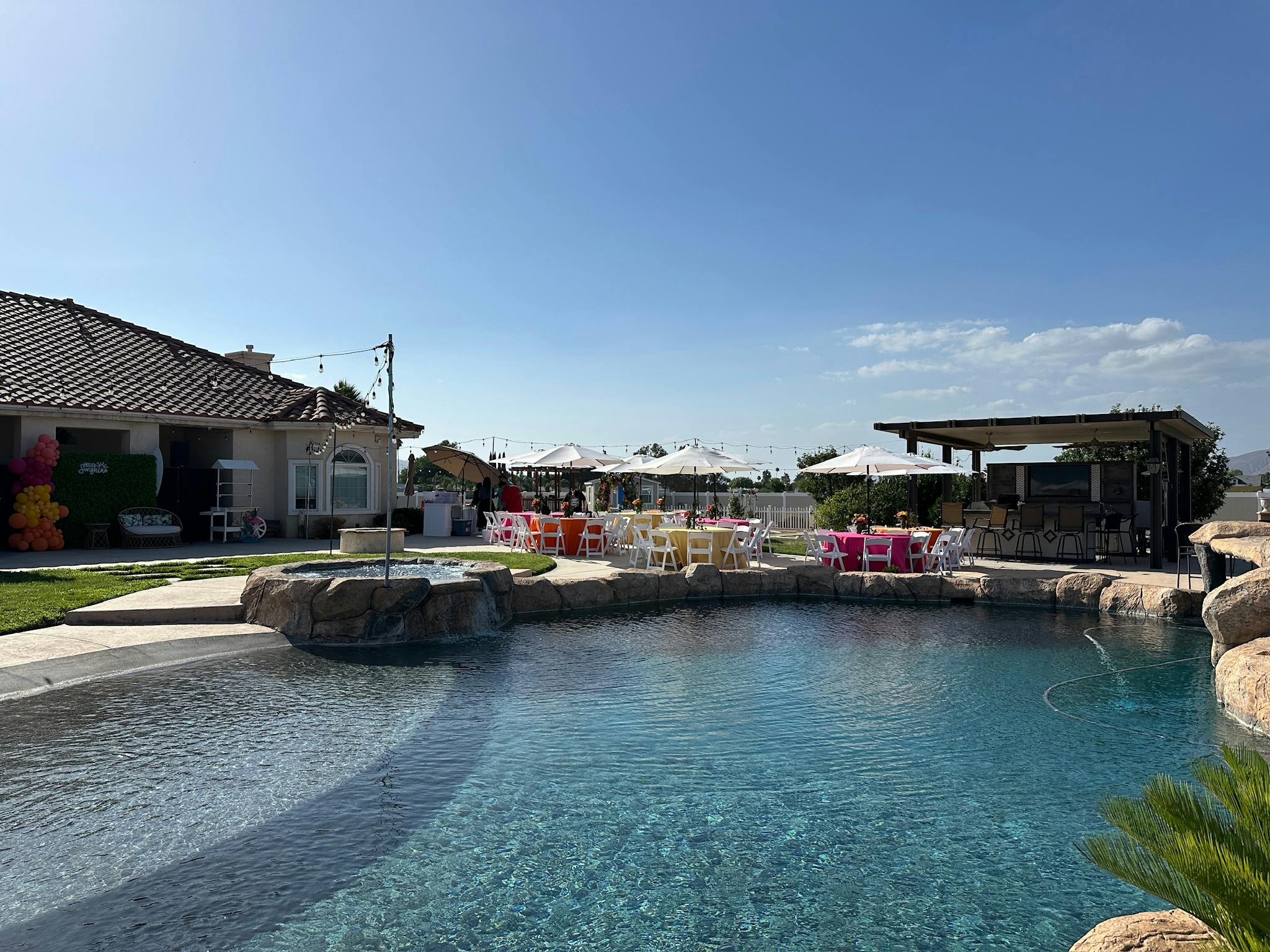 Ultimate Outdoor Escape: Pool, Slide, Tennis / Pickleball Court & More ...